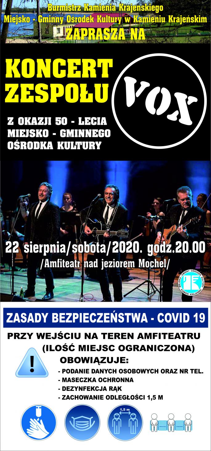 Radio Weekend FM, Zespół VOX wystąpi dziś (22.08) w Kamieniu Krajeńskim ...